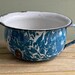 Vintage Enamel Potty Chair Pot, Blue Swirl Enamelware - Etsy
