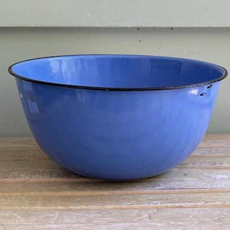 Enamel Mixing Bowl - Etsy