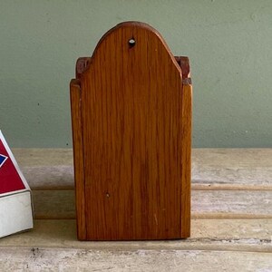 Vintage Wood Kitchen Matchbox Holder - Etsy