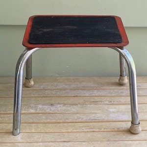 Vintage Metal Step Stool - Etsy