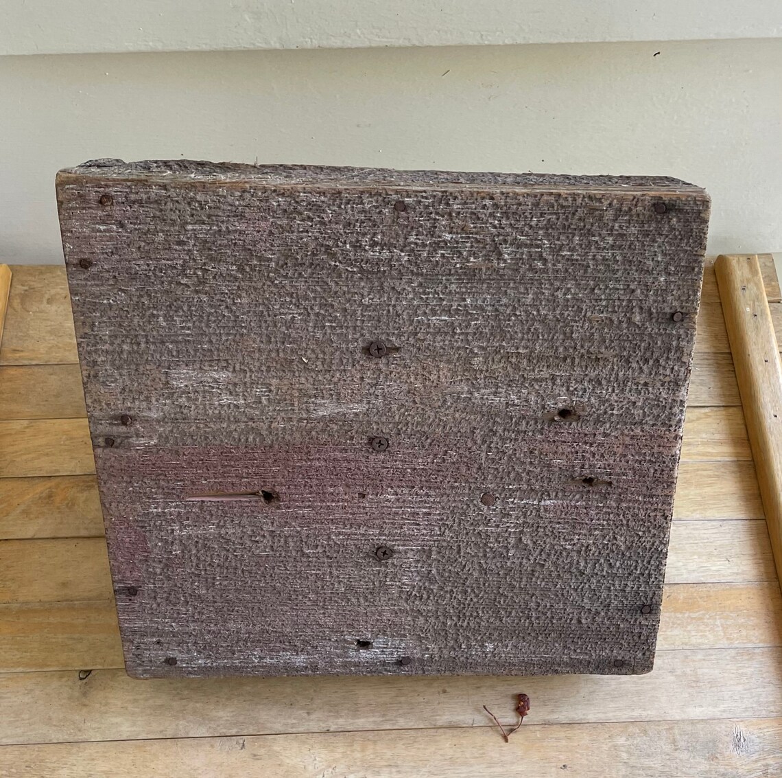 Divided Wood Cubby Box With Handle Vintage Storage | Etsy