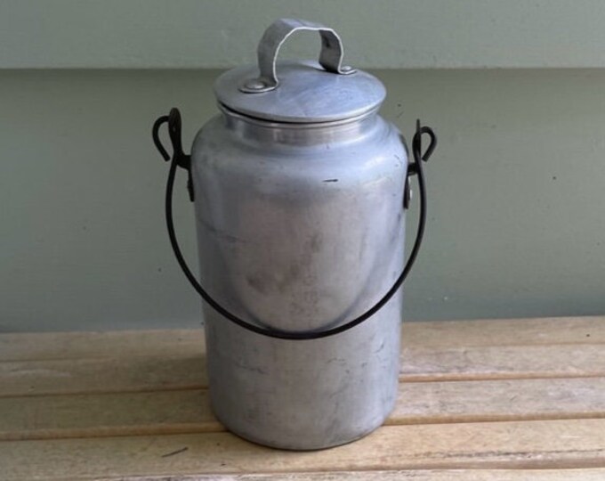 Aluminum Cream Can With Handle and Lid, GHB Co Swiss Aluminum - Etsy