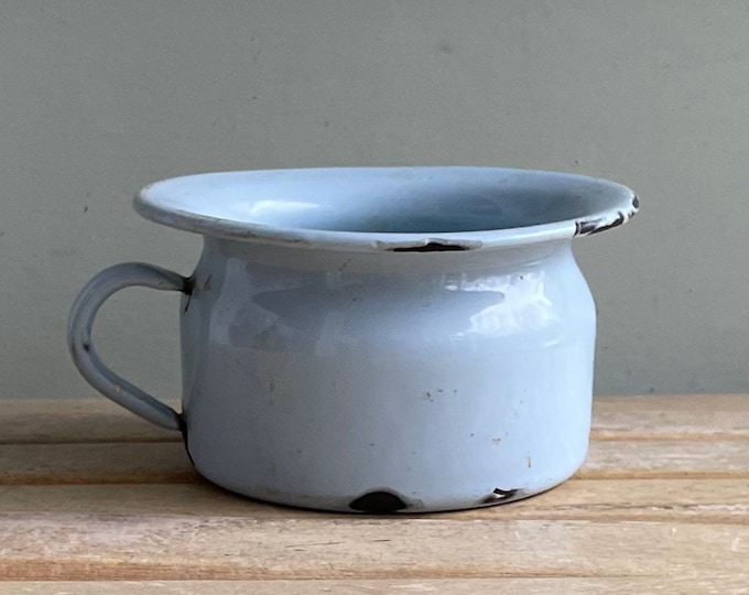 Vintage Blue Enamel Child Potty Chair Pot, L & G Mfg Co NY Germany - Etsy