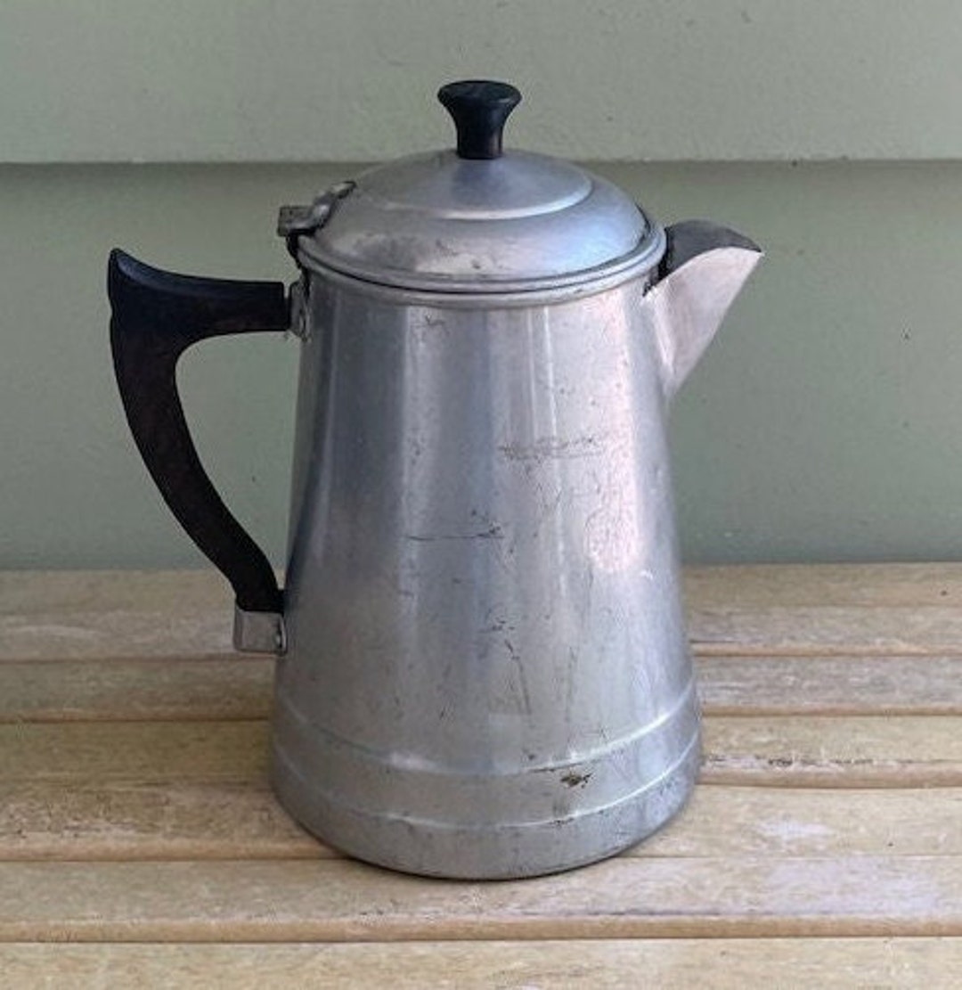 Vintage Wear-ever Aluminum Coffee Pot, Vintage Camping Coffee Pot - Etsy