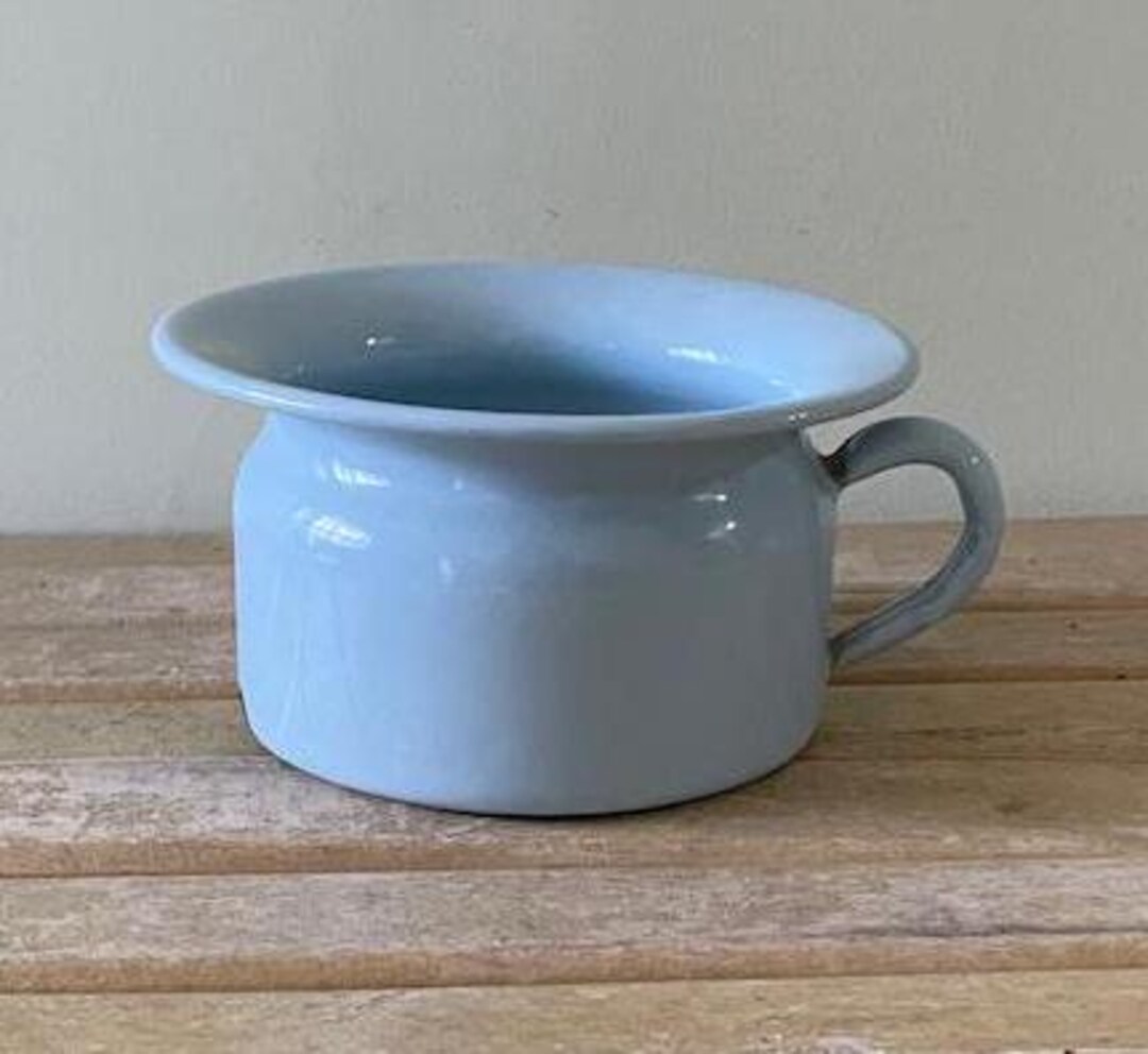 Vintage Blue Enamel Child Potty Chair Pot - Etsy
