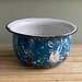 Vintage Enamel Potty Chair Pot, Blue Swirl Enamelware - Etsy