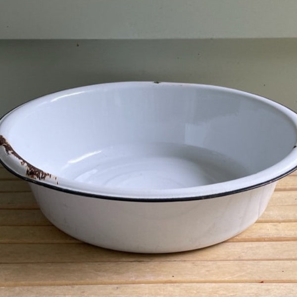 Enamel Wash Basin - Etsy