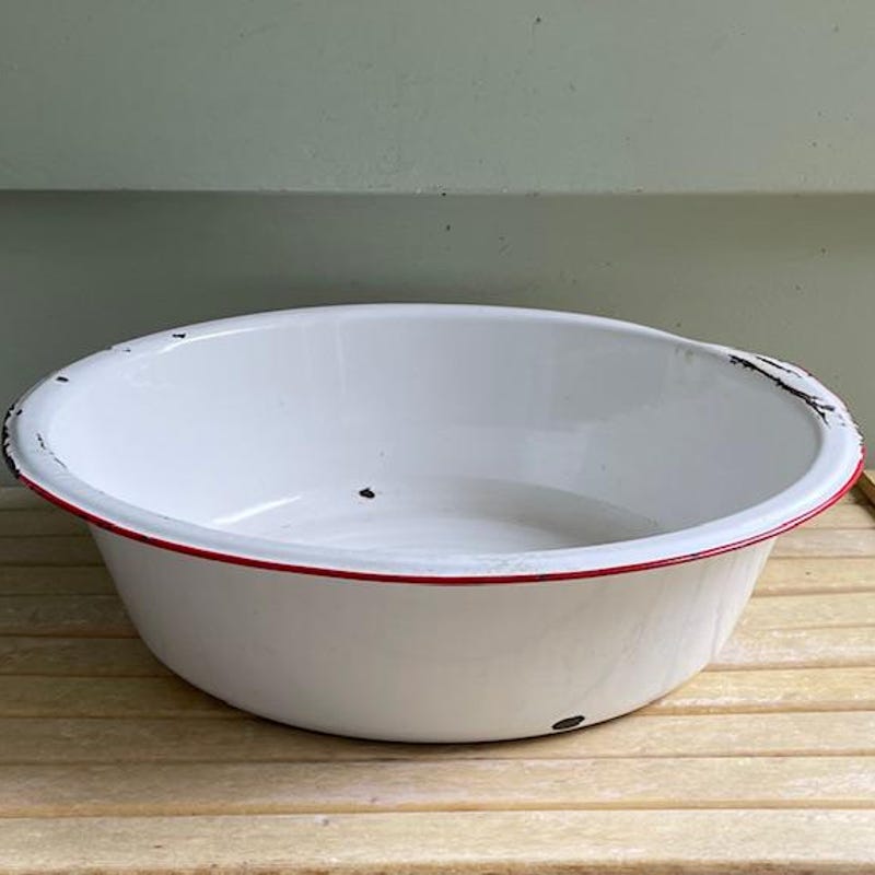 Enamel Wash Basin - Etsy