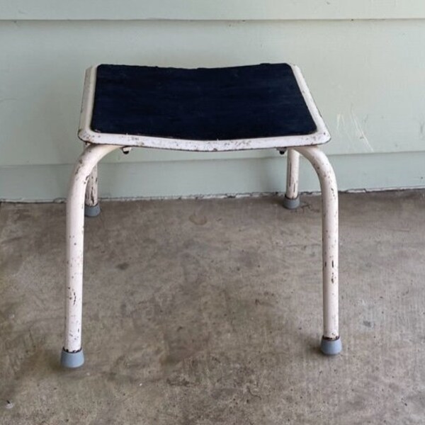 Vintage Metal Stool - Etsy
