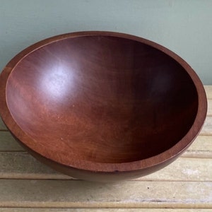 Vintage Mnm Wood Bowl Made in Canada - Etsy