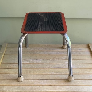 Vintage Metal Step Stool - Etsy