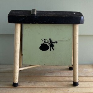 Vintage Shoe Shine Stool With Storage, Shoe Shine Box - Etsy