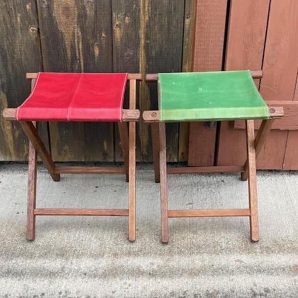 Folding Stool Canvas - Etsy