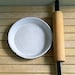 Vintage Enamel Pie Pan With Wood Rolling Pin - Etsy