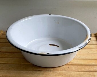 Enamel Wash Basin - Etsy
