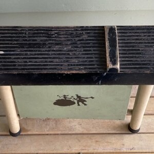 Vintage Shoe Shine Stool With Storage, Shoe Shine Box - Etsy