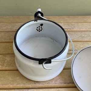 Vintage Small Enamel Tea Pot - Etsy