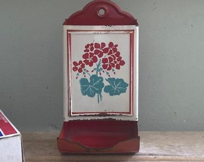 Vintage Kitchen Match Box Holder - Etsy
