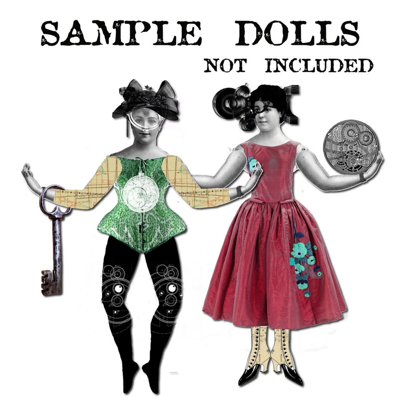 Steampunk Paper Doll - Etsy