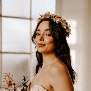 Pax Boho Dried Flower Crown Wedding Headband - Etsy