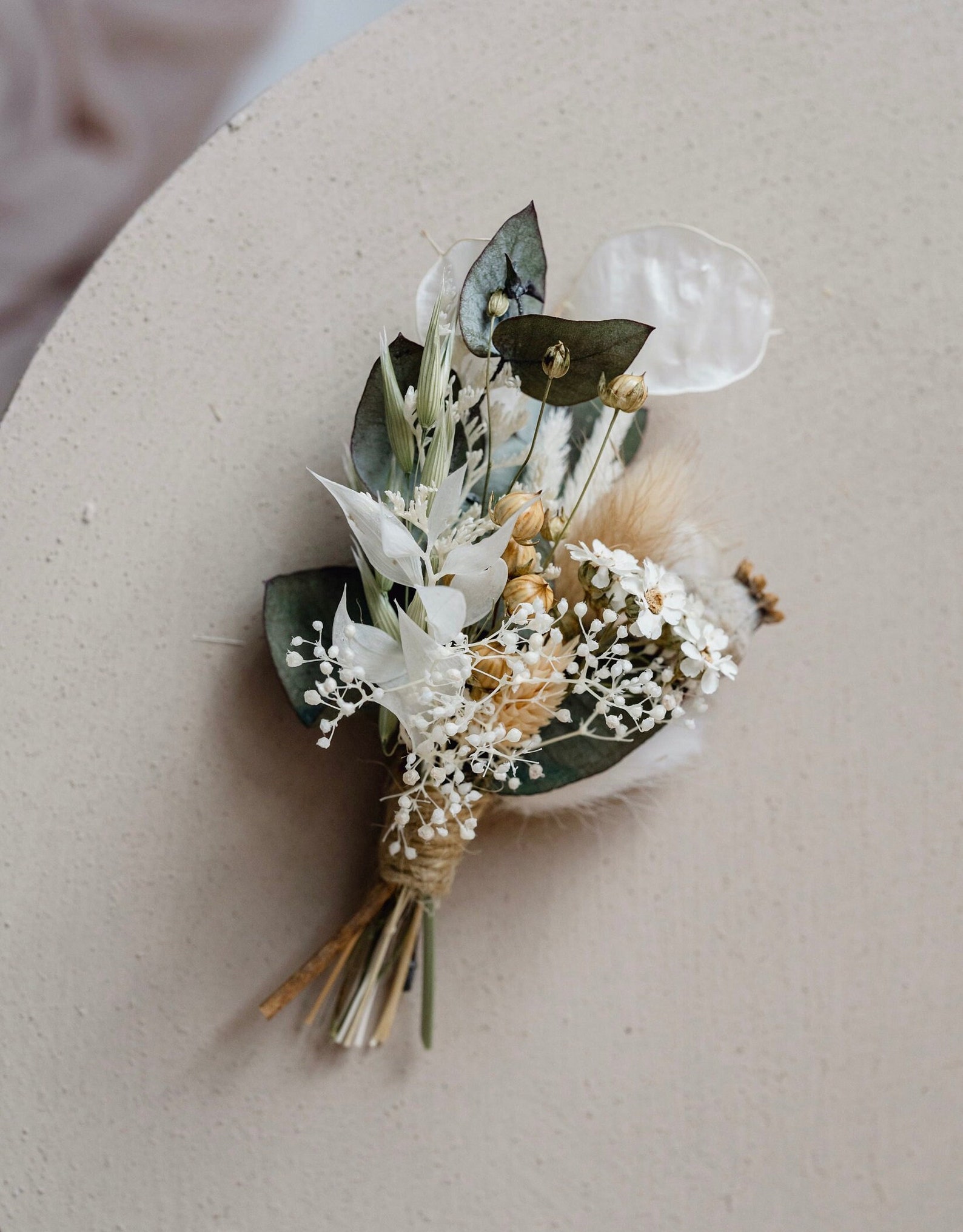 Rustic Boho Wedding Dried Flower Buttonhole Boutonniere - Etsy