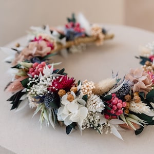 Rue Berry Bridal Dried Flower Crown Wedding Headband - Etsy