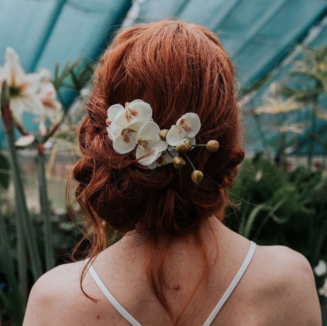 Summer Orchid Hair Comb - Etsy