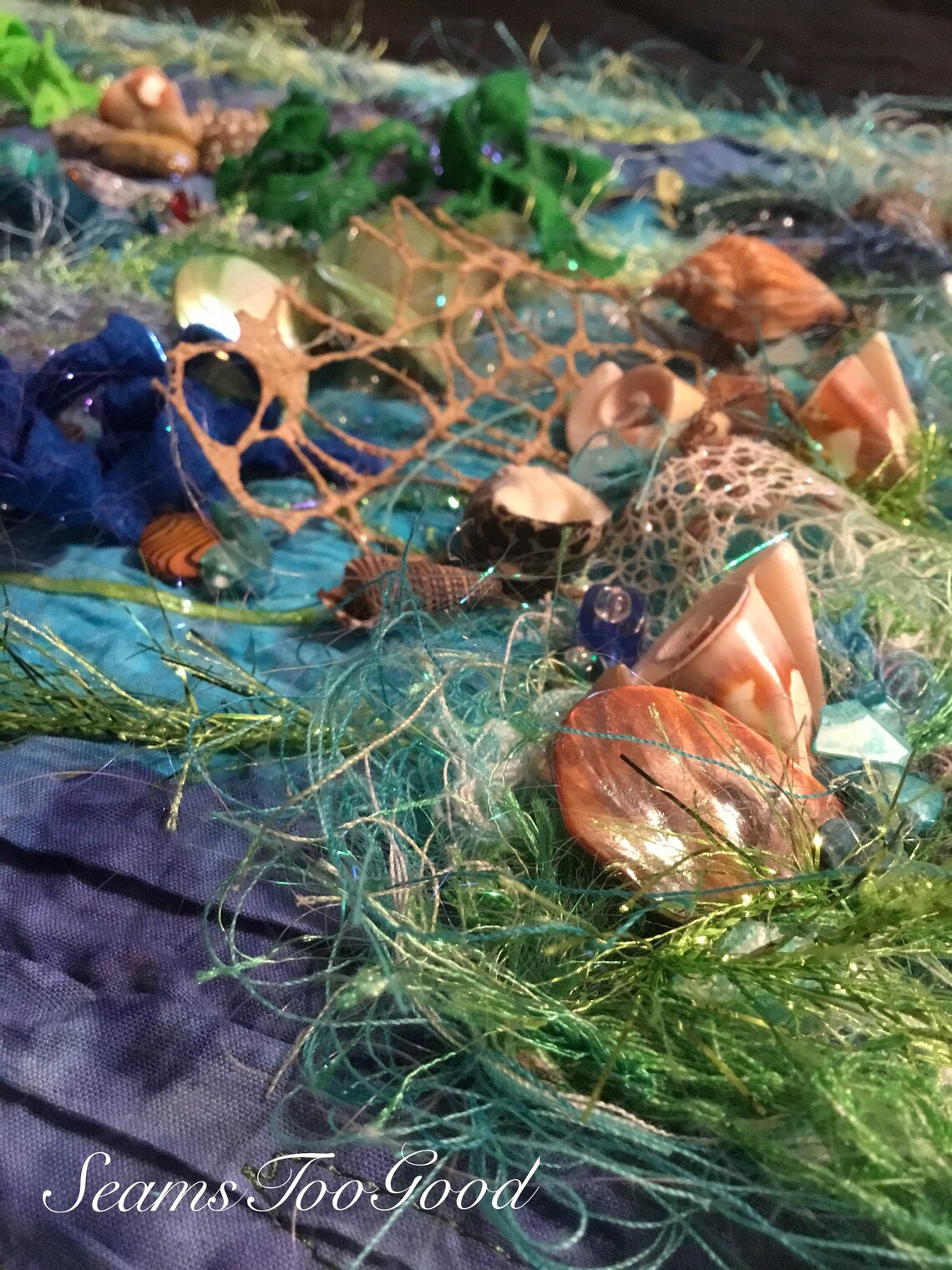 Underwater 3D Art Quilt W Seahorse. Quilted Wall Hanging. 3D - Etsy