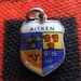 Enamel Aitken Charm Aitken Last Name Family Crest Shield Silver Plate ...