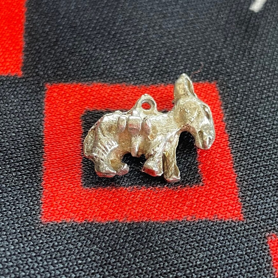 Sterling Mule Charm Figural Pack Mule Sterling Silver Charm for ...
