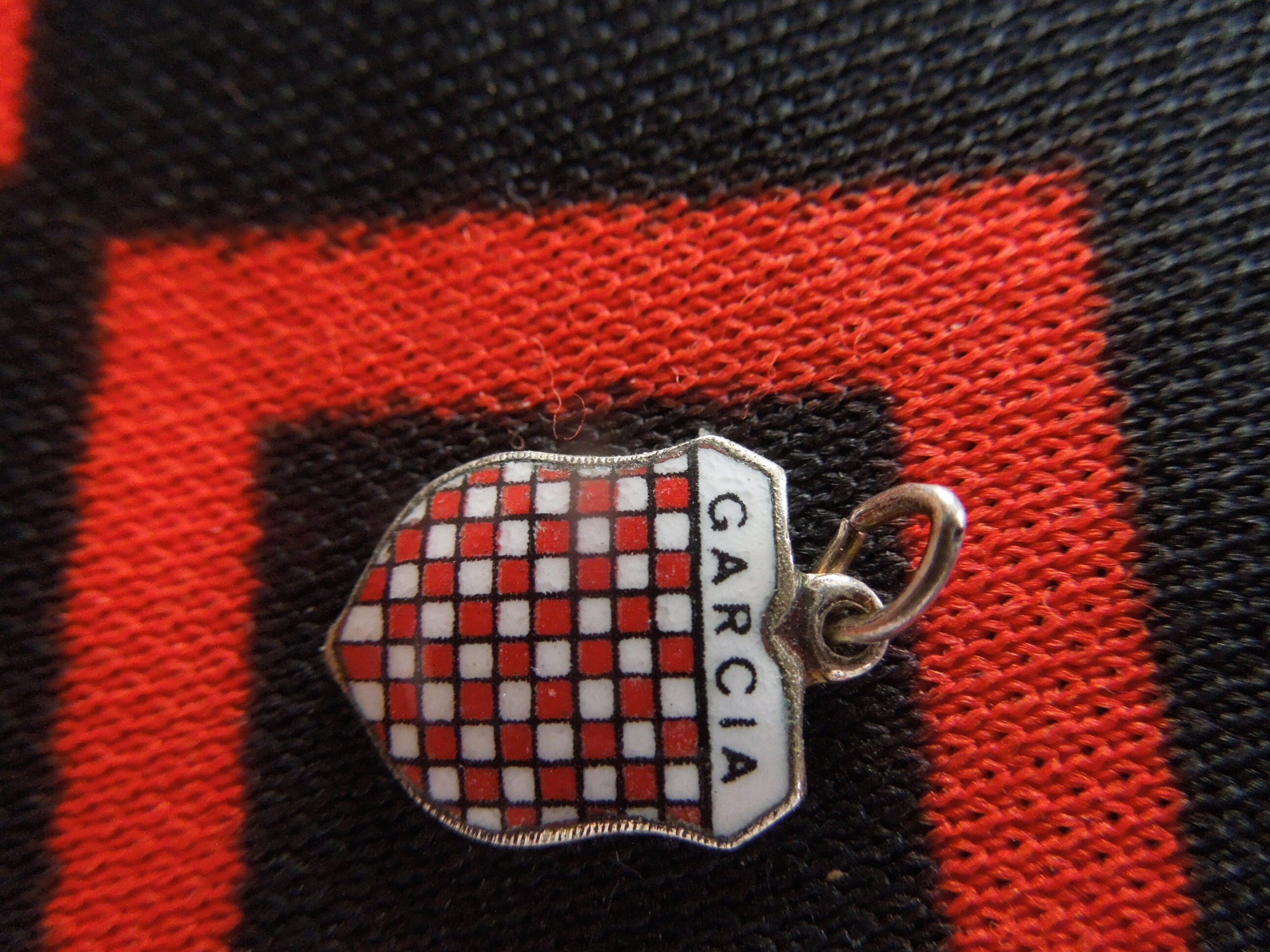 Enamel Garcia Charm Garcia Last Name Family Crest Shield | Etsy