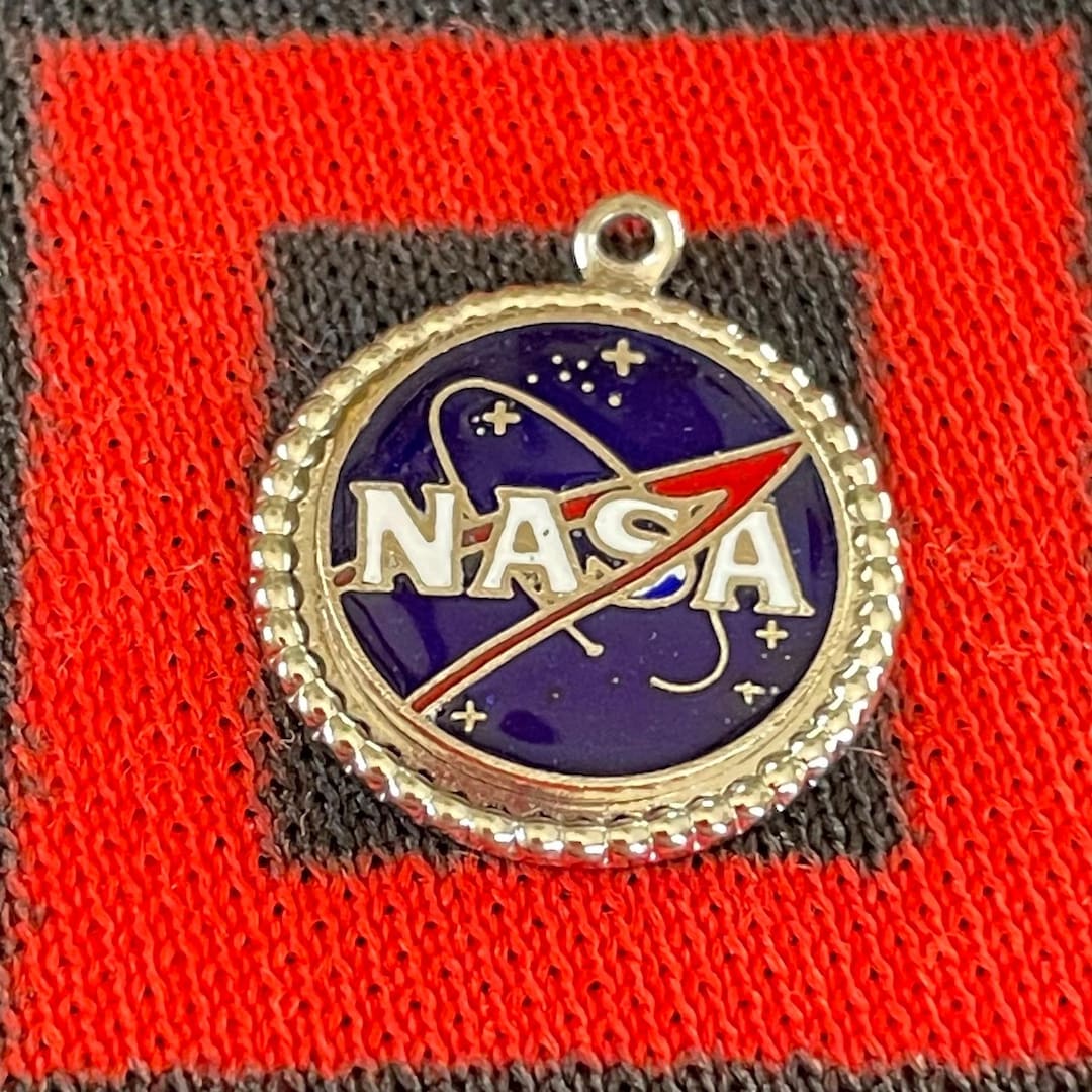 Enamel Sterling Nasa Disc Charm Sterling Silver Charm for Bracelet From ...
