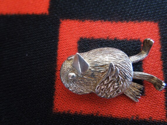 Sterling Bird Charm Large Standing Peep Sterling Silv… - Gem