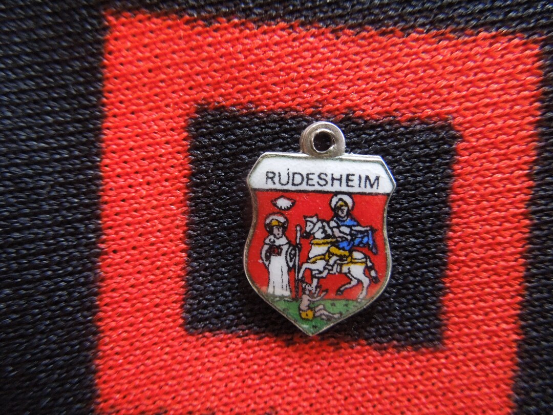 Enamel Silver Rudesheim Charm Coat of Arms Germany Travel - Etsy UK