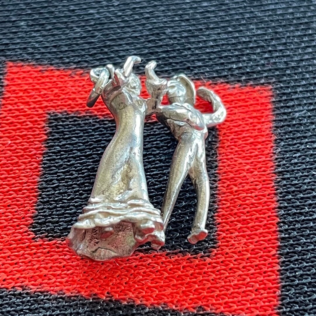 Sterling Pair of Spanish Flamenco Dancers Charm Sterling Silver Charm ...