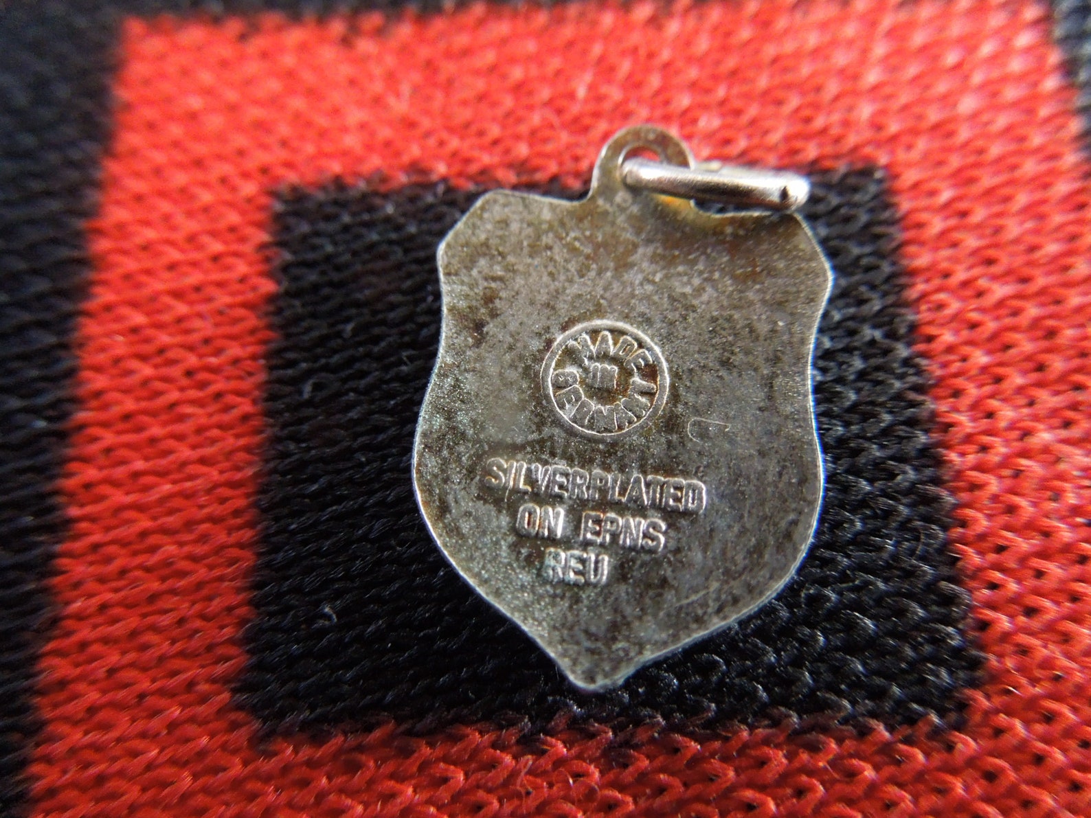 Enamel Rivera Charm Rivera Last Name Family Crest Shield Silver Plate ...