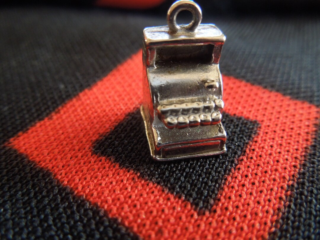 Sterling Cash Register Charm Vintage Cash Register Wells Sterling ...