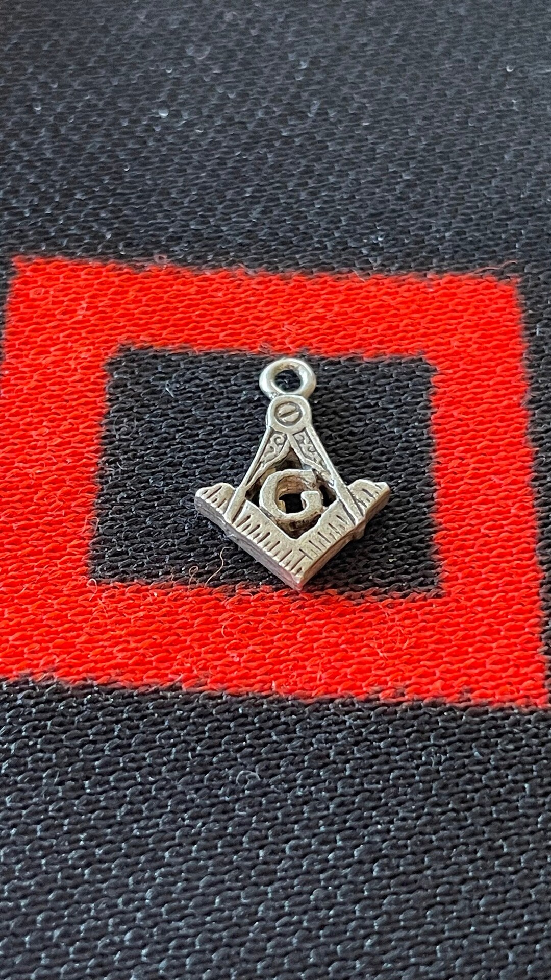 Sterling Masonic Charm Fraternal Order of Masons Freemason Sterling ...