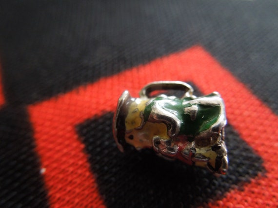 Enamel Sterling Toby Mug Charm Vintage English Toby M… - Gem