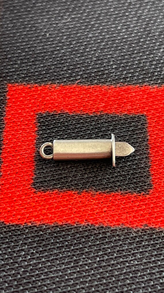 Silver Movable Switchblade Charm Vintage Pocket Knife… - Gem