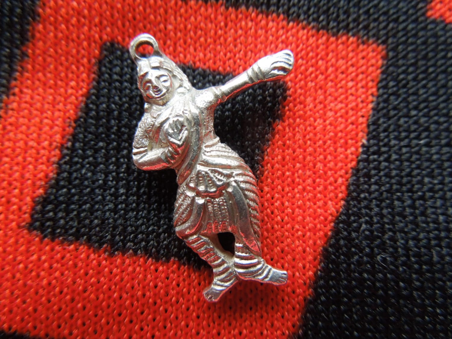 Sterling Dancer Charm Vintage Asian Siam Egyptian Dancer - Etsy