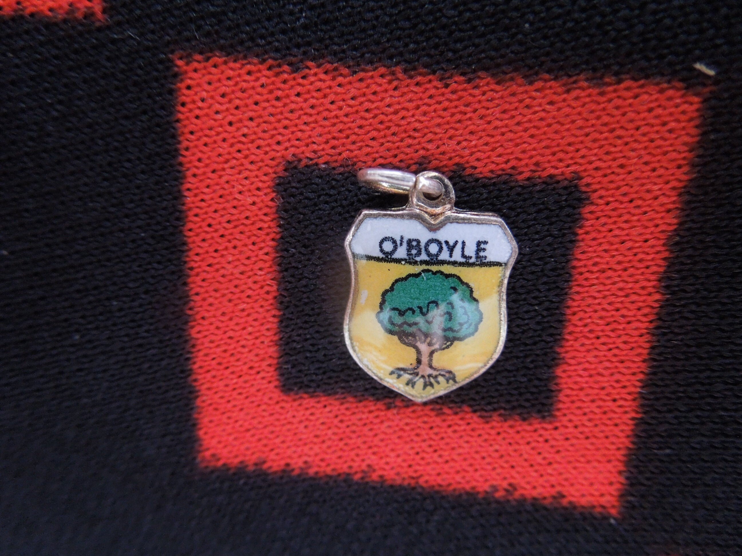Enamel O Boyle Charm O Boyle Last Name Family Crest Etsy