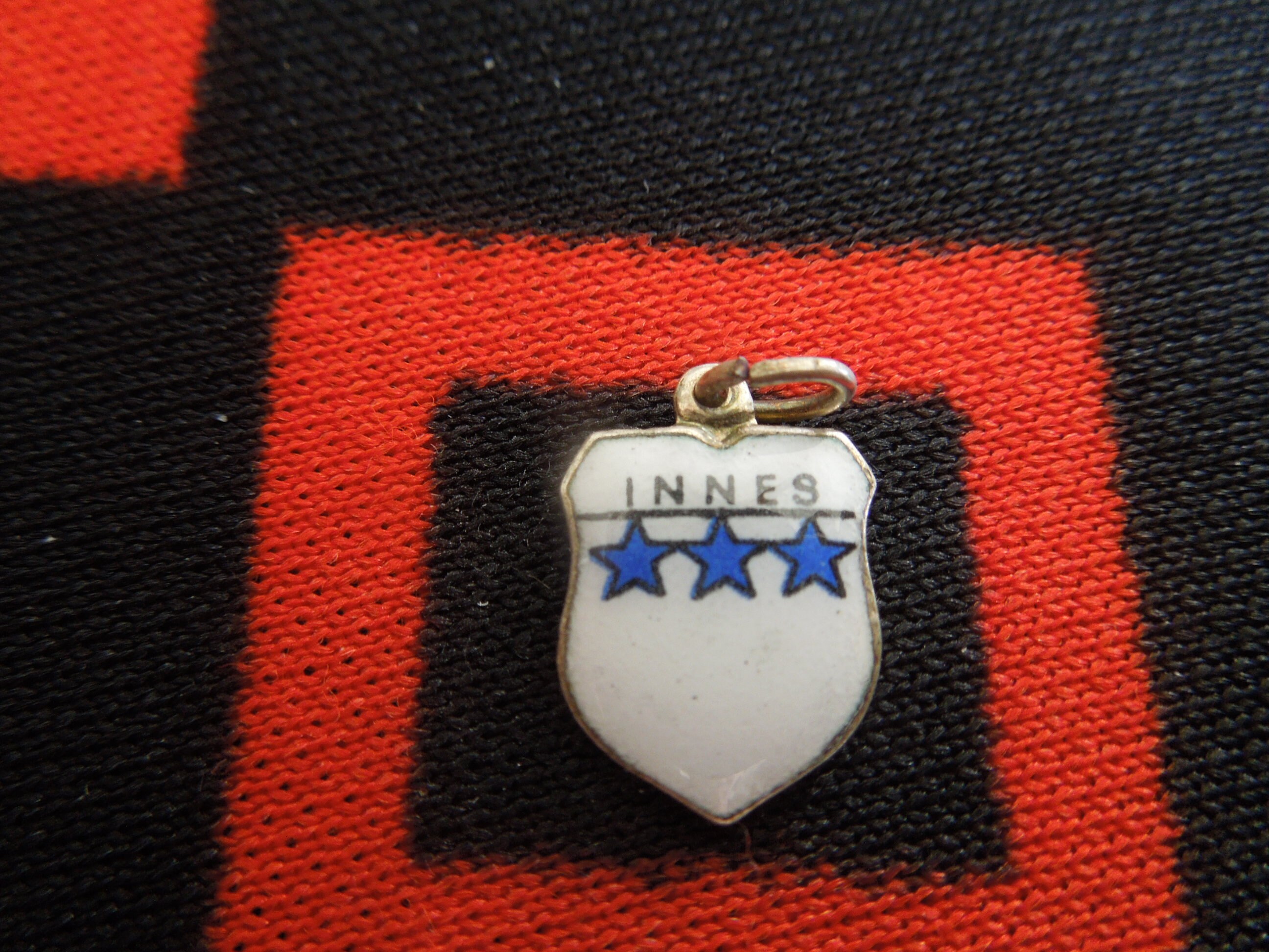 Enamel Innes Charm Innes Last Name Family Crest Shield Silver | Etsy