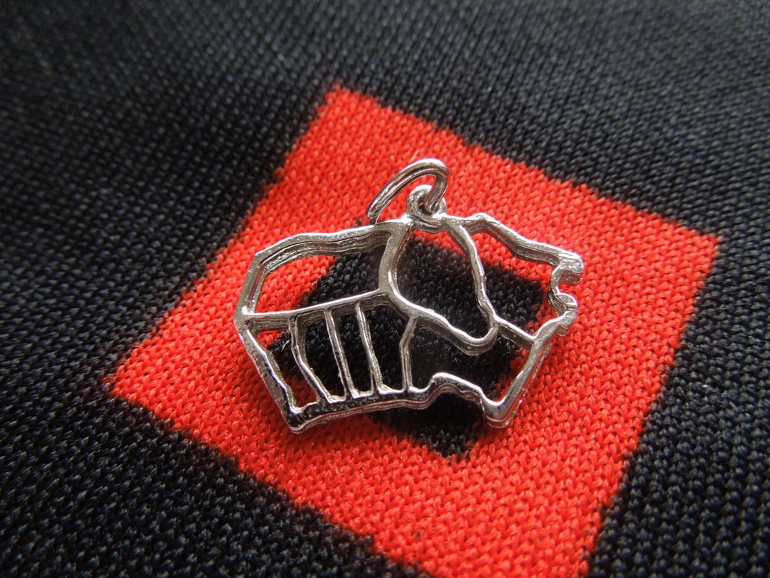 Sterling Canada Map Charm Figural Cut Out Canadian Province Map ...