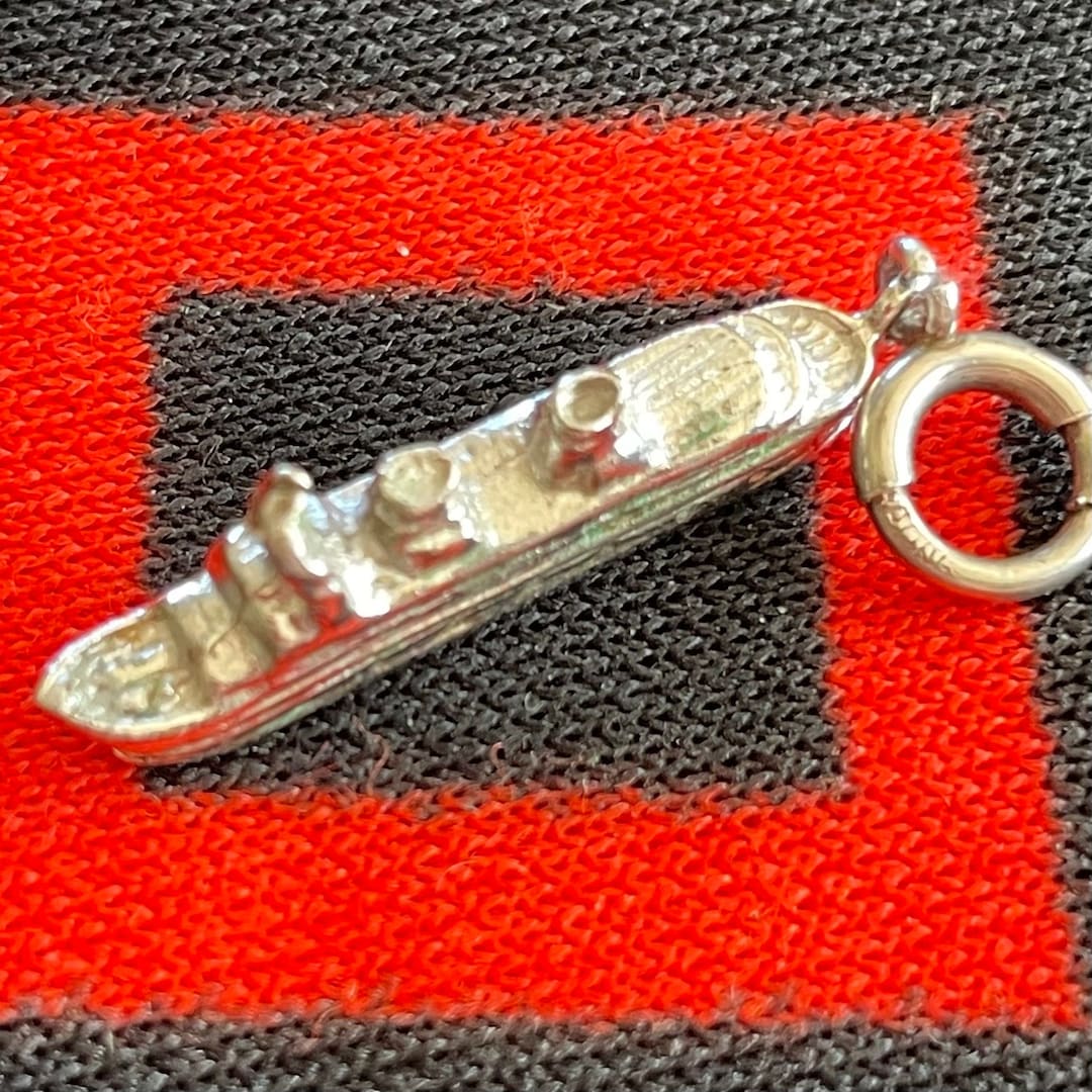 Sterling Cruise Ship Charm Vintage Steam Ship Paddle Boat Sterling ...