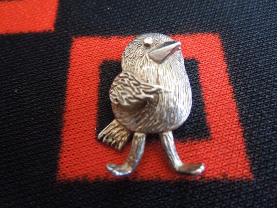 Sterling Bird Charm Large Standing Peep Sterling Silv… - Gem