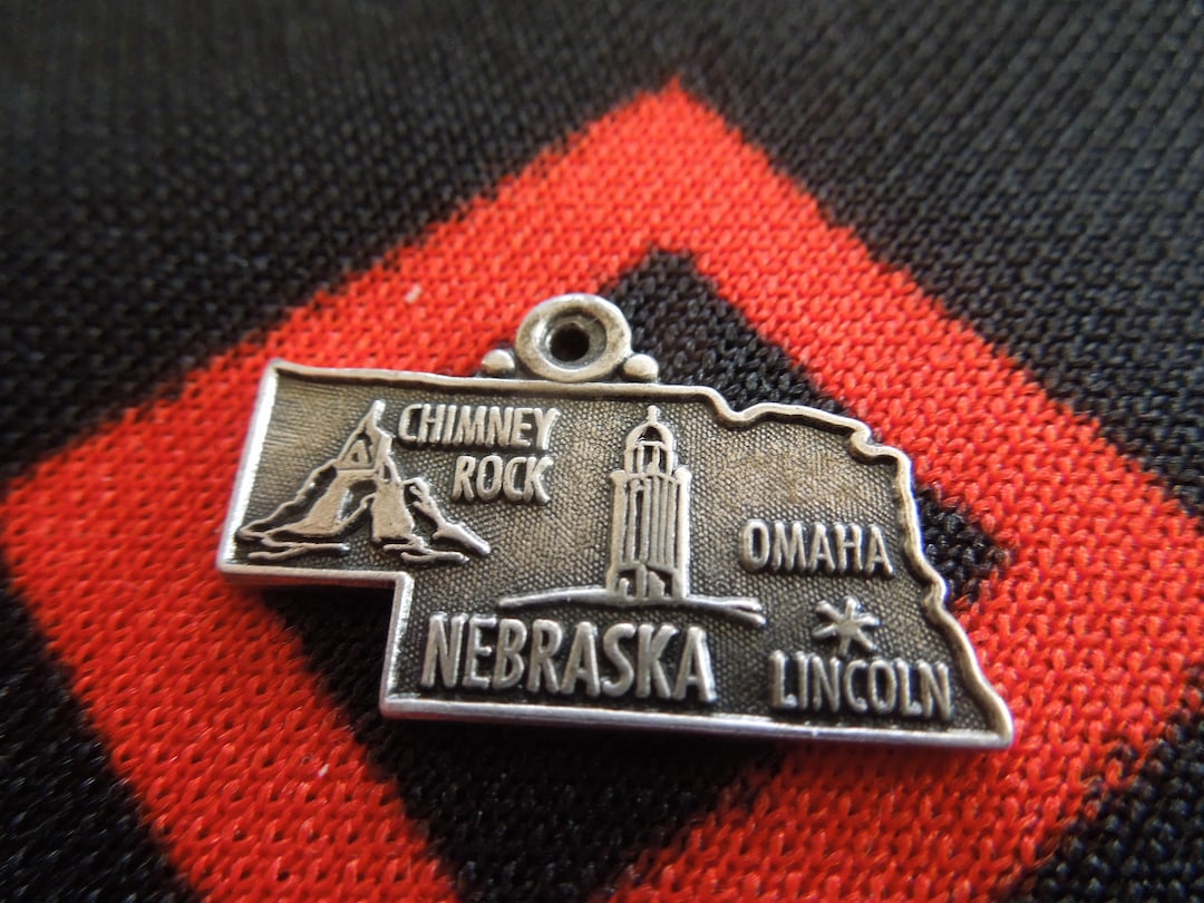 Sterling Nebraska Charm Nebraska State Map Silber Anhänger für Armband ...