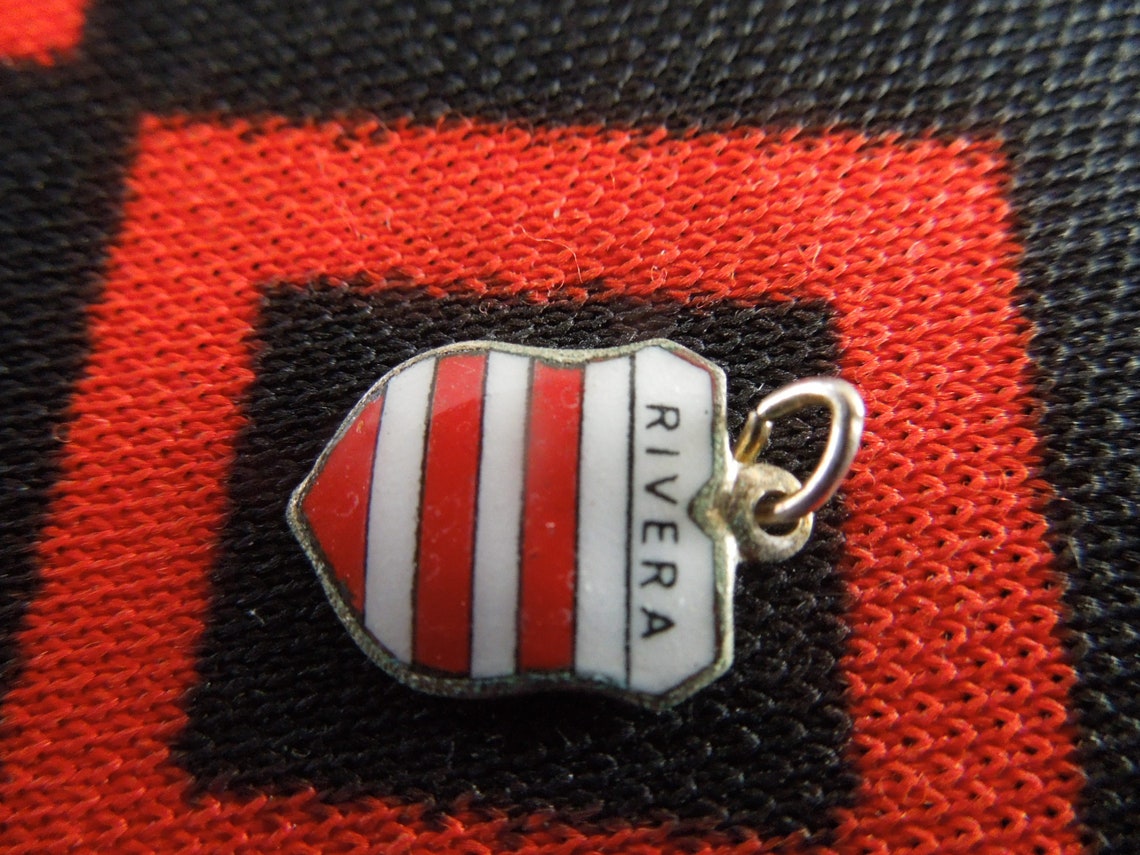 Enamel Rivera Charm Rivera Last Name Family Crest Shield - Etsy