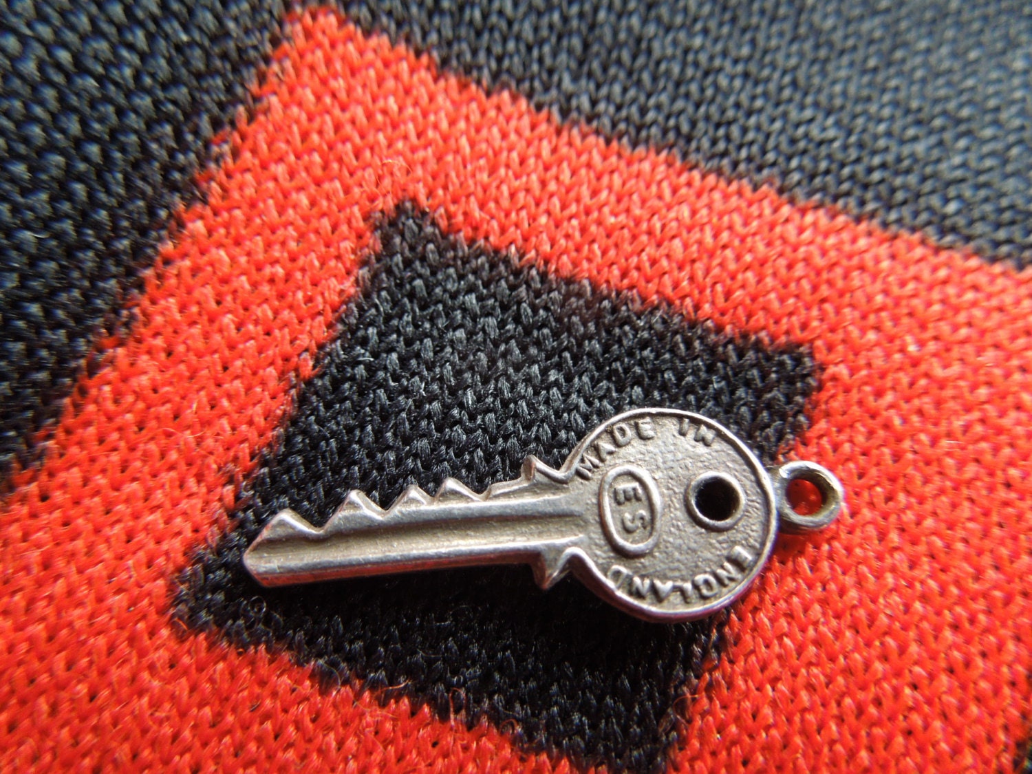 Silver Key Charm Vintage English Silver Key Charm for Bracelet - Etsy