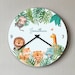 Kinder Wanduhr Löwe Baby Geburtsdaten Geburt Uhr 25 cm Babygeschenk Kinderzimmer Deko ohne ...